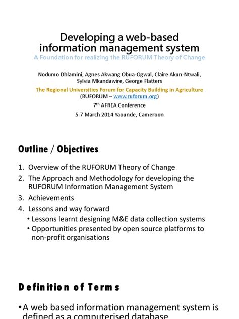 developing a web based information management system pdf scrum