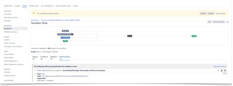 Manage Workflow Post Functions