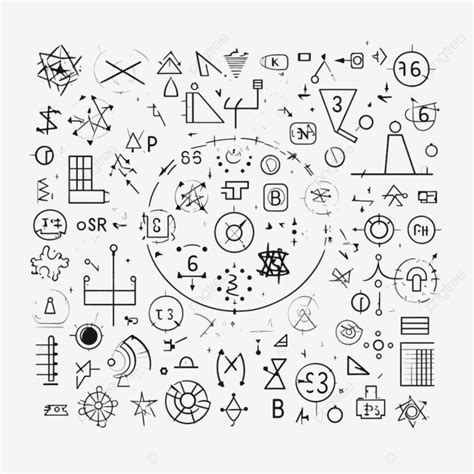 Equal Math Symbol Calculation Analytic Logic Mathematic Physic Organic Line Doodle Math Drawing