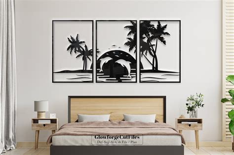 Dolphin Tree Dxf File Wall Decoration Svg File Laser Cut Files Etsy