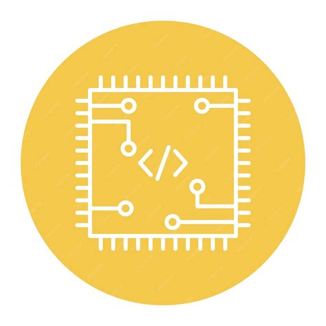 Premium Vector Code Processor Vector Illustration