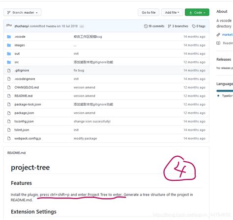 vscode插件projecttree，输出项目树状图 project tree csdn博客