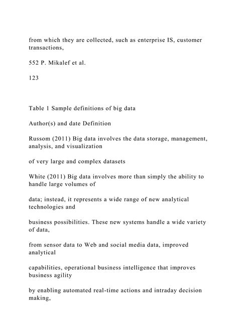 Original Articlebig Data Analytics Capabilities A Systemadocx