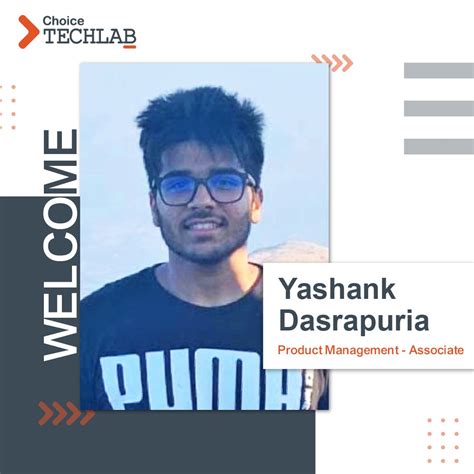 Choice Techlab On Linkedin 🌟 Please Join Us In Extending A Warm Welcome To Yashank Dasrapuria Our…
