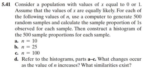 Solved How Can I Use Minitab To Generate The Random Samples