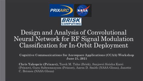 Pdf Design And Analysis Of Convolutional Neural Network For Rf Signal Modulation