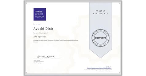 ayushi dixit on linkedin certification coursera aws