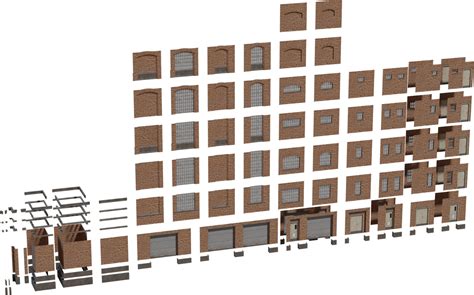 Modular Factory Facade Model • Poly Haven