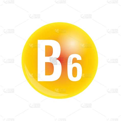 维生素b6药丸图标。吡哆醇营养保健。黄金下跌的本质。孤立的黄金载体符号b6维生素药物素材 花瓣网