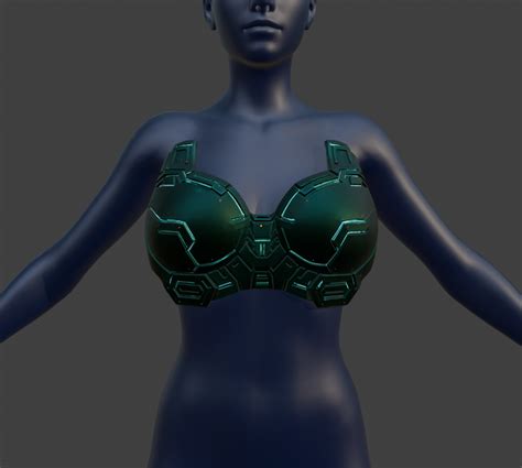🎭 Cyberpunk Bra Armor・ Stl File For 3d Printing・cults