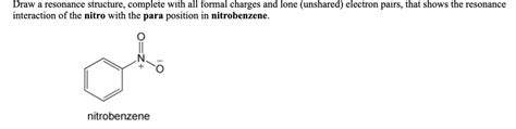 Draw A Resonance Structure Complete With All Formal Charges And Lone Unshared Electron Pairs