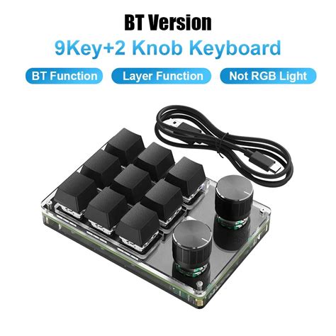 Programming Macro Custom Knob Keyboard Rgb 3 Key Copy Paste Mini Button