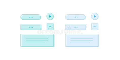 Set Of Different Buttons Stock Vector Illustration Of Application