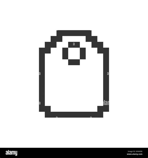 price tag pixelated ui icon stock vector image and art alamy