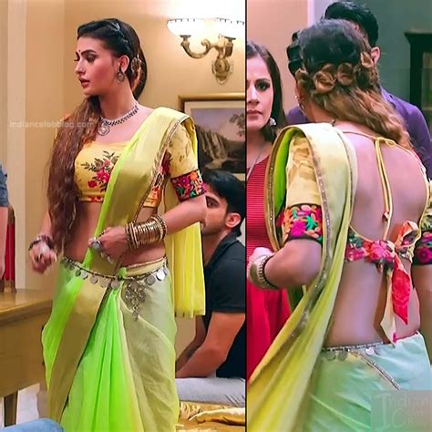 Pavitra Punia Hot Saree Navel Caps From Naagin 3