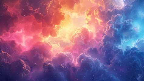 Cloud Wallpaper Angels Cloud Angel Background Rainbow Skies In The Style Of Cosmic Landscape