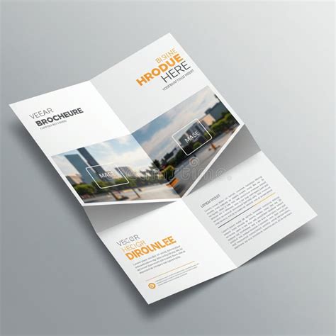 Tri Fold Brochure Design Featuring Placeholder Text And Images