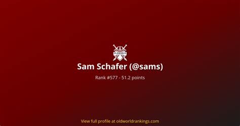 Sams Sam Schafer 🇺🇸 Sams Sam Schafer 🇺🇸