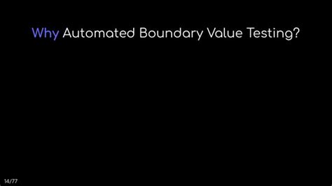 Using Diversity For Automated Boundary Value Testing Ppt