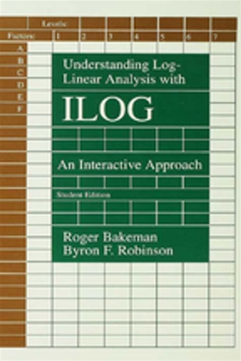 understanding log linear analysis with ilog ebook by roger bakeman