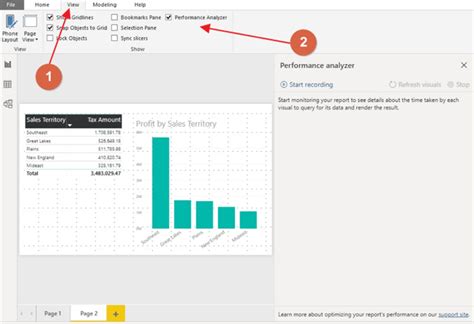 power bi performance analyzer power performance data processing