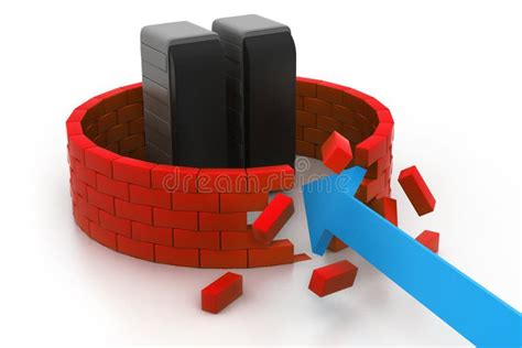 Crashed Server Security Stock Illustration Illustration Of System 46376318