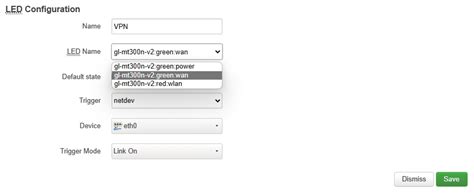 LED Customization GL INet Router Docs