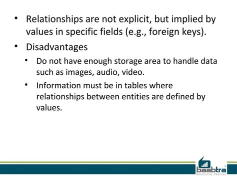Diffrence Between Rdbms Oodbms And Ordbms Ppt Databases