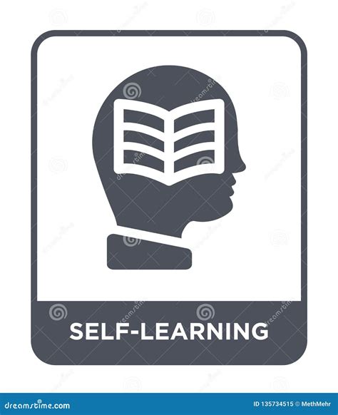 Self Learning Icon In Trendy Design Style Self Learning Icon Isolated