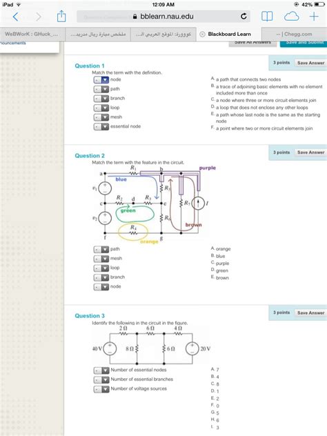 Solved Match The Term With The Definition Node A A Path
