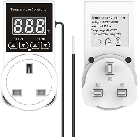 Digital Thermostat Plug Socket Uk Yoyiag Thermostat Plug Day And Night Temperature Controller