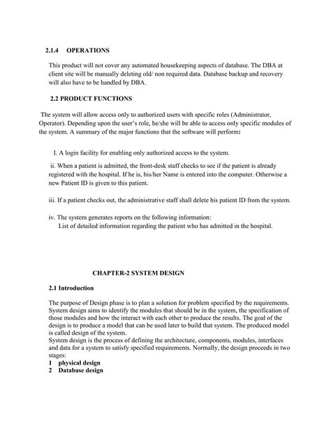 Patient Management System Project Pdf