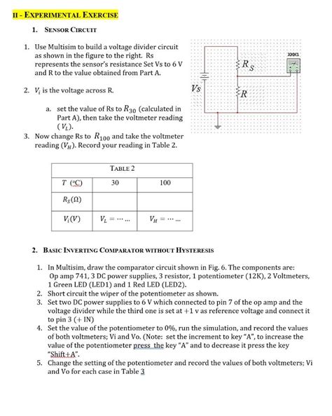 EXPERIMENT P Comparators OBJECTIVES Upon Successful Chegg