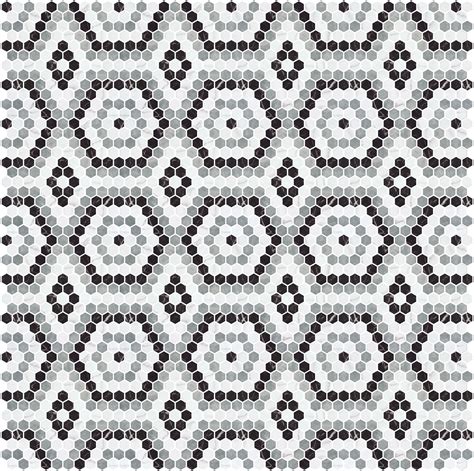 hex pattern 4 glass mosaic by onix