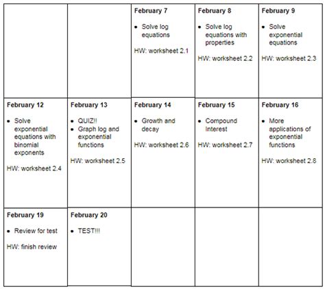 Unit 2 Exponential And Logarithm Miss Grimm