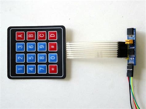 I2c Matrix Keypad With Pcf8574pcf8574a Gpio And Visuino Trybotics