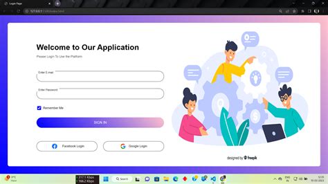 modern login page ui design