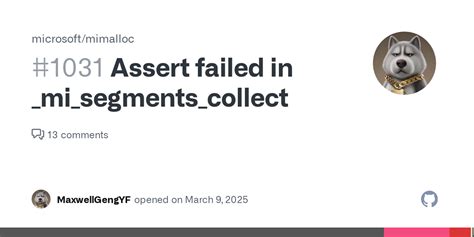 Assert Failed In Misegmentscollect · Issue 1031 · Microsoft