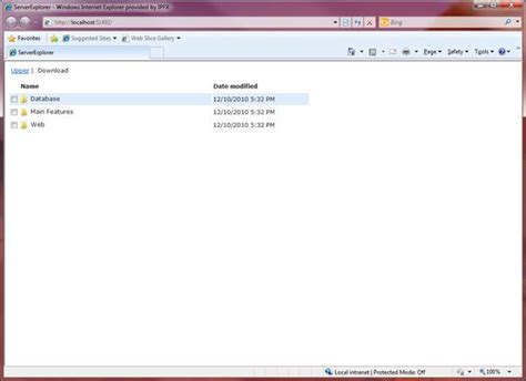 ASP Net MVC Server Explorer Part 1 CodeProject