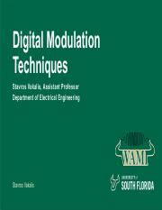 Lecture Digital Modulation Techniques Pdf Digital Modulation Techniques Stavros Vakalis