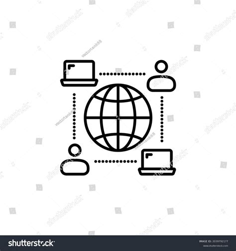 System Network Icon Vector Logotype Stock Vector Royalty Free 2039792177 Shutterstock
