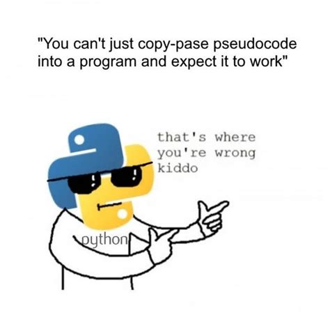 When Youre Trying To Explain Why Someone Should Learn Python 🕶️🕶️🕶️