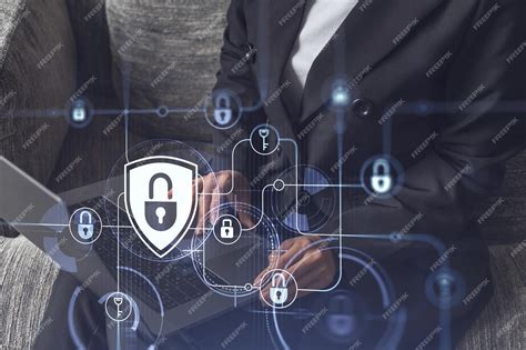 Premium Photo A Woman Programmer Is Typing A Code On Computer To Protect A Cyber Security From