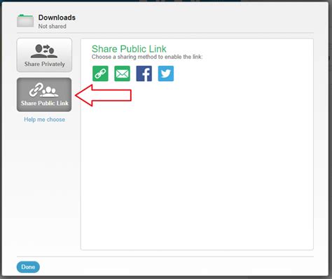 Create A Public Link Using The Website Sugarsync