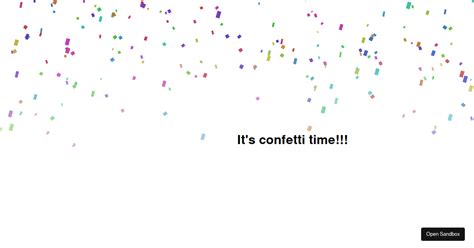 React Raining Confetti Forked Codesandbox