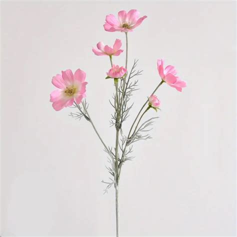 декор кімнати з космічним симуляційним квітковим флокінгом 6 голівок квітки сангер штучний