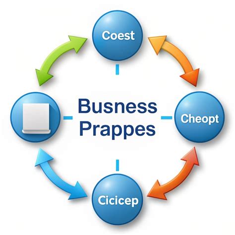 Premium Photo Business Cycle Process Concept Shapes Paper