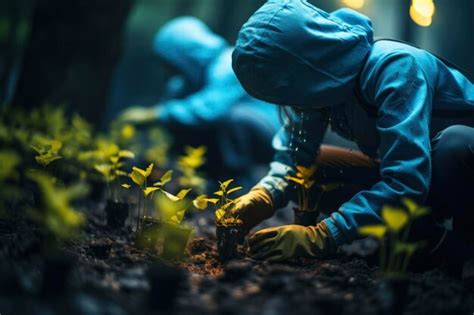 Premium AI Image Photo Of A Woman Planting Tree Seeds