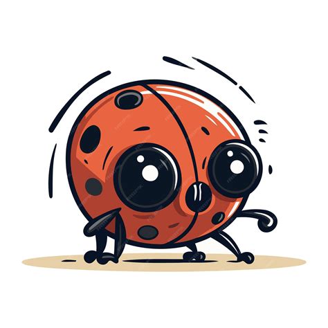 Premium Vector Cute Ladybug Cartoon Character Vector Illustration