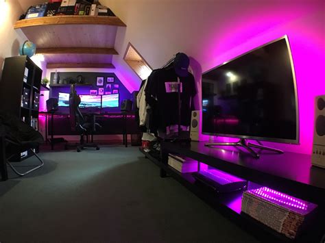 Full Battlestation Room Tour What Do You Think Gaming Setup Computer Desk Setup Pc Setup